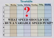 Variable Speed Pool Pump Schedules