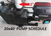 Variable Speed Pool Pump Schedules